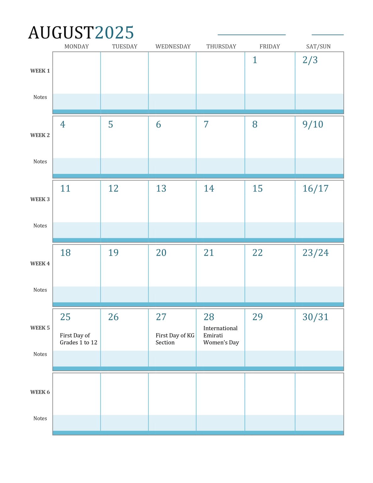 Academic Calendar – ALITQAN AMERICAN SCHOOL